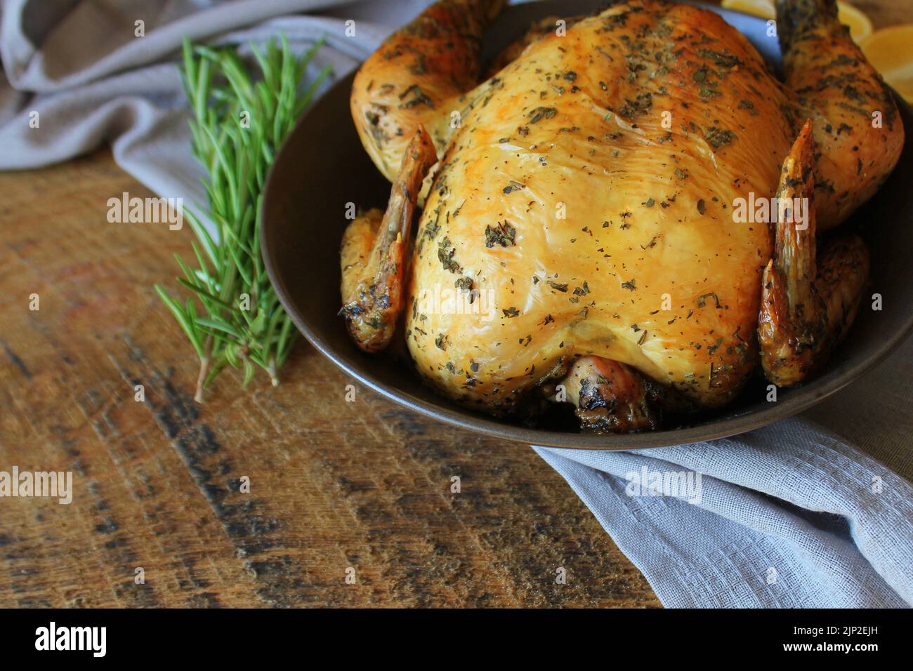 roast chicken, roast chickens Stock Photo - Alamy