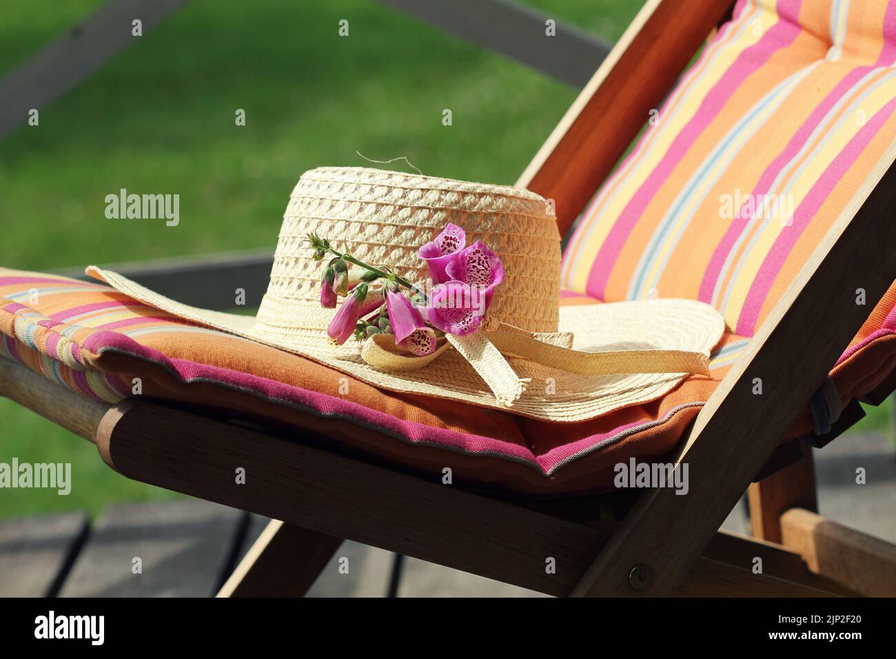 summer, deck chair, summer hat, terasse, summers, deck chairs, summer ...