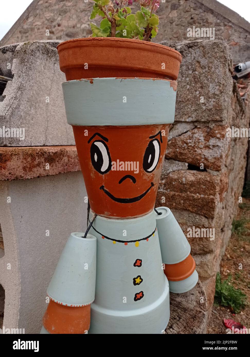 Un bonhomme de jardin, France Stock Photo - Alamy