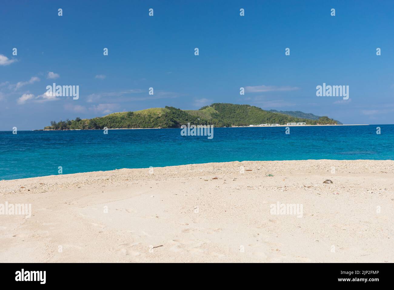 The beautiful white beach during summer in Romblon, Philippines Stock ...