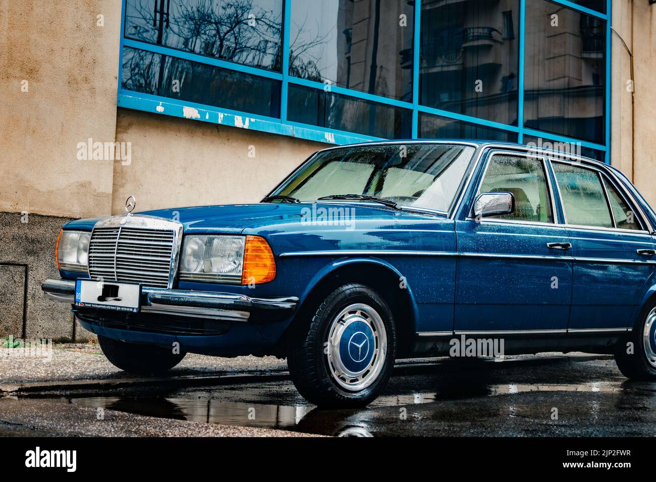 Blue Mercedes Benz Cars