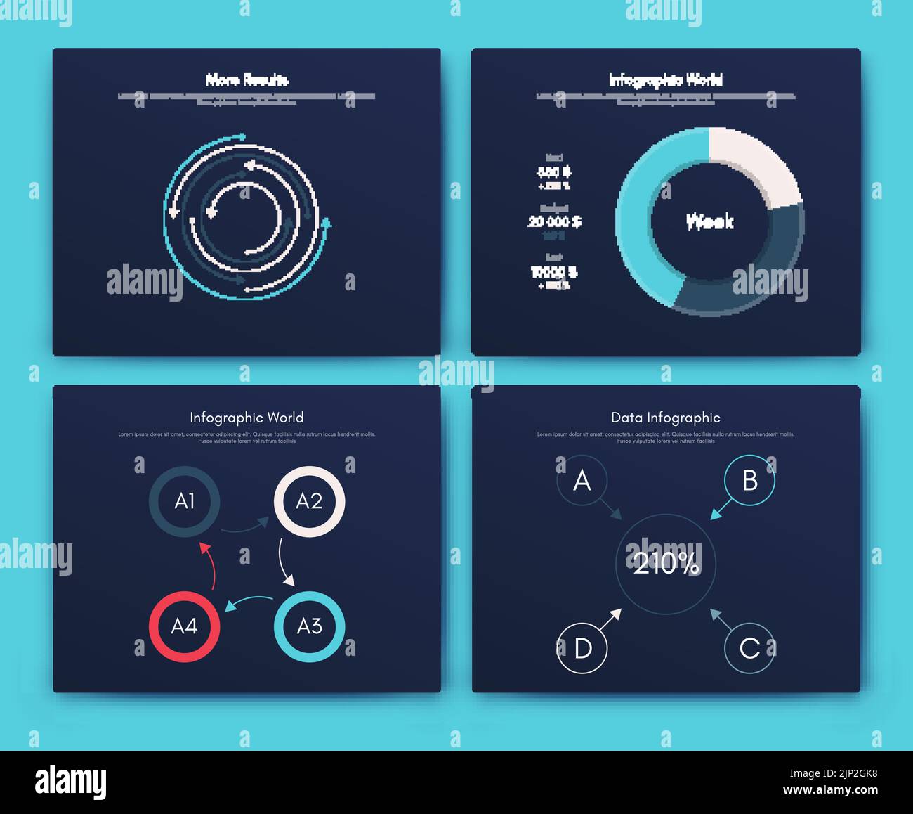 Vector graphics infographics with mobile phone. Template for creating ...