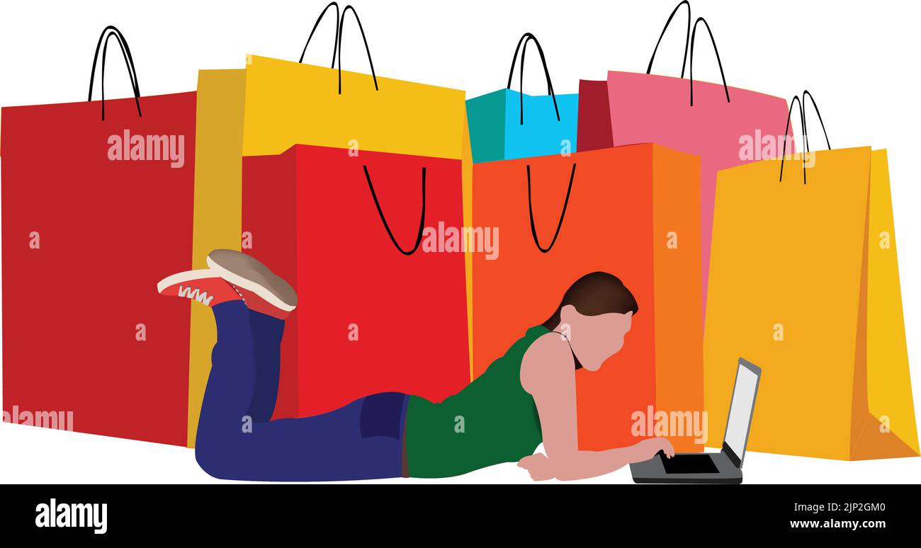 Gift bags in female Stock Vector Images - Alamy