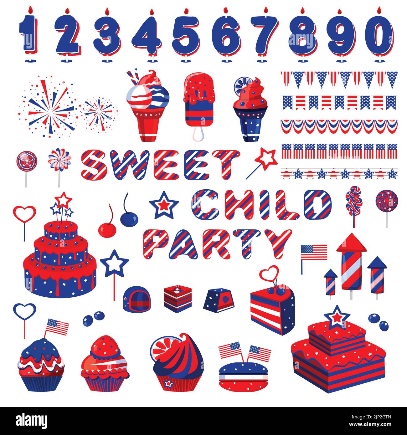 Sweet cake vector illustration dessert food symbol bakery design ...