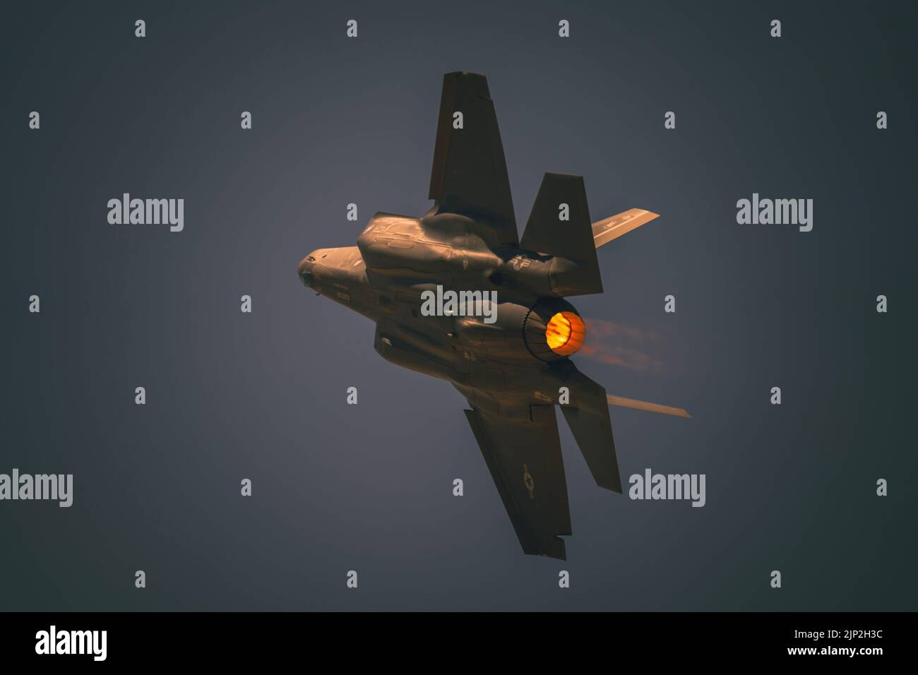 A fighter jet in flight at Holloman AFB Air Show, Alamogordo NM, USA ...