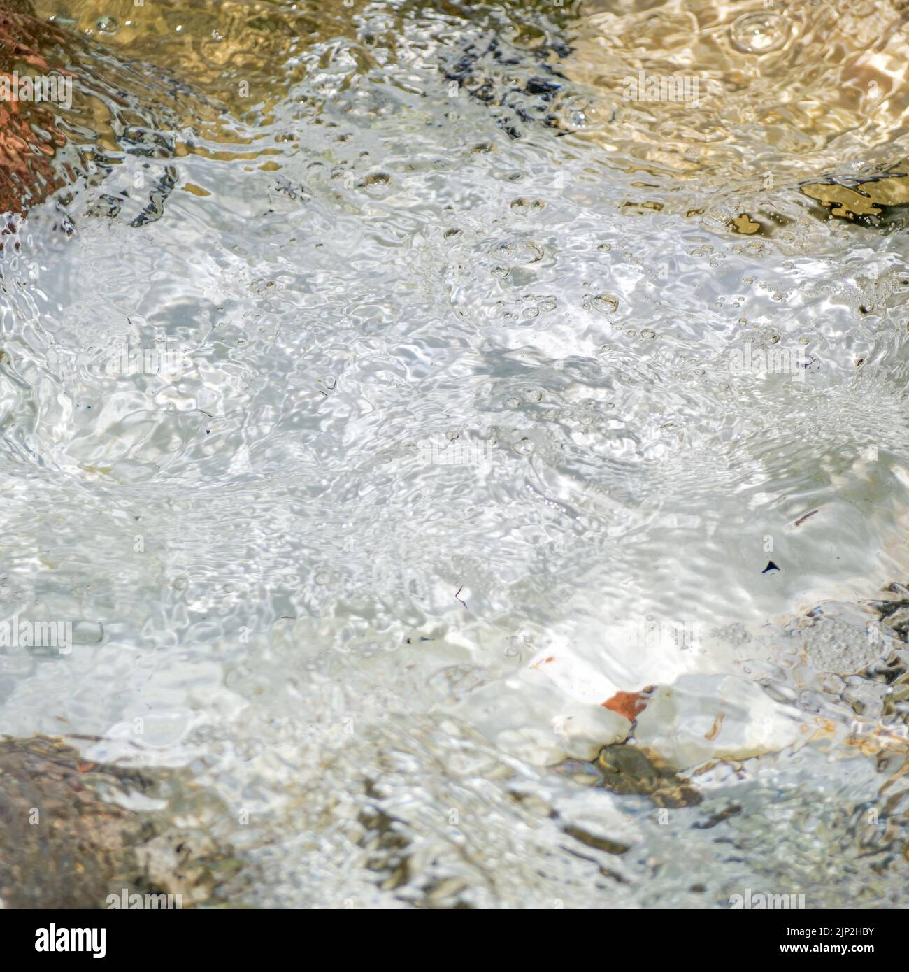 Moving water over marble pebble beach, Thassos, Macedonia, North ...