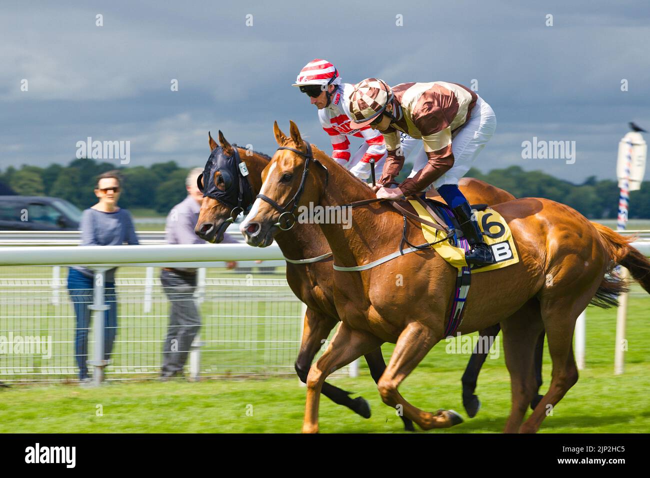Daniel Tudhope on Young Fire and Oisin Orr on Maywake at York Races ...