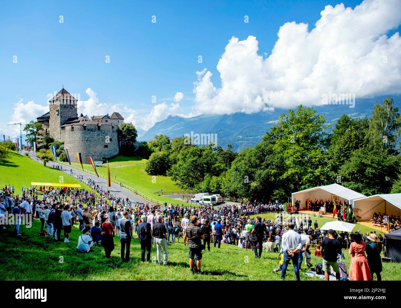 Vaduz, Liechtenstein. 15th Aug, 2022. Alois Hereditary Prince and Regent of Liechtenstein in ...