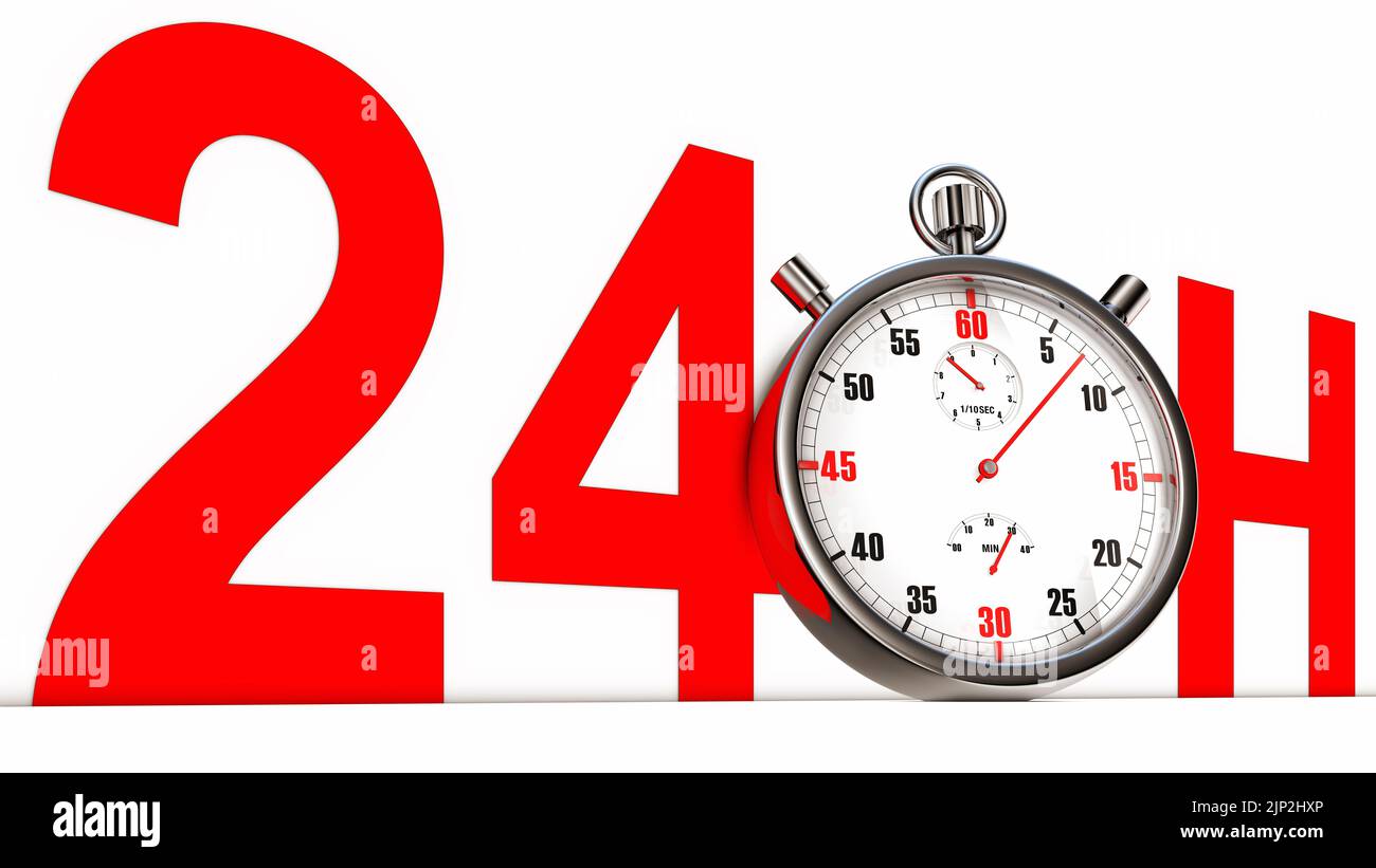 stopwatch, 24-stunden, zeitdauer, stopwatchs Stock Photo - Alamy