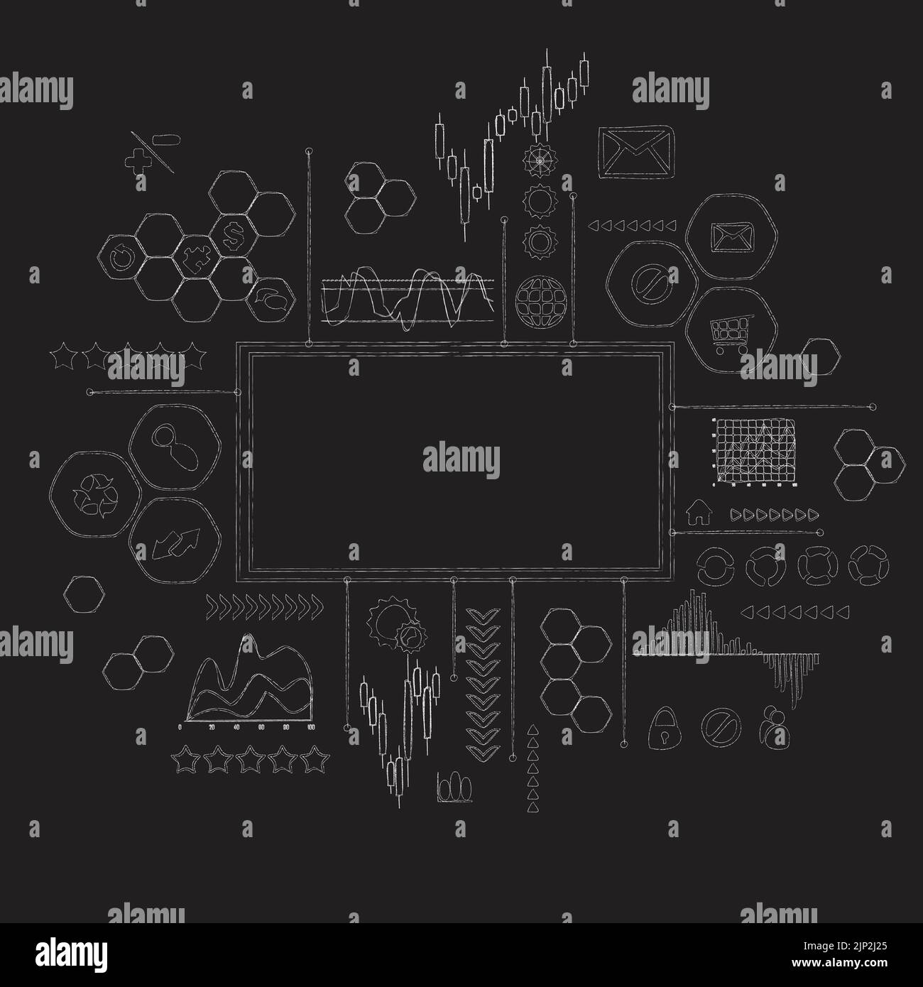 Digital graph chalkboard background Stock Vector Image & Art - Alamy