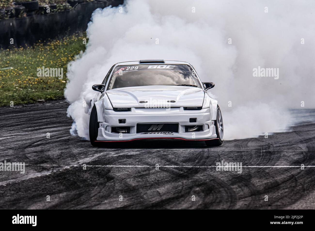Diarmuid Canavan Nissan S13 During Round 3 of the 2022 British Drift ...