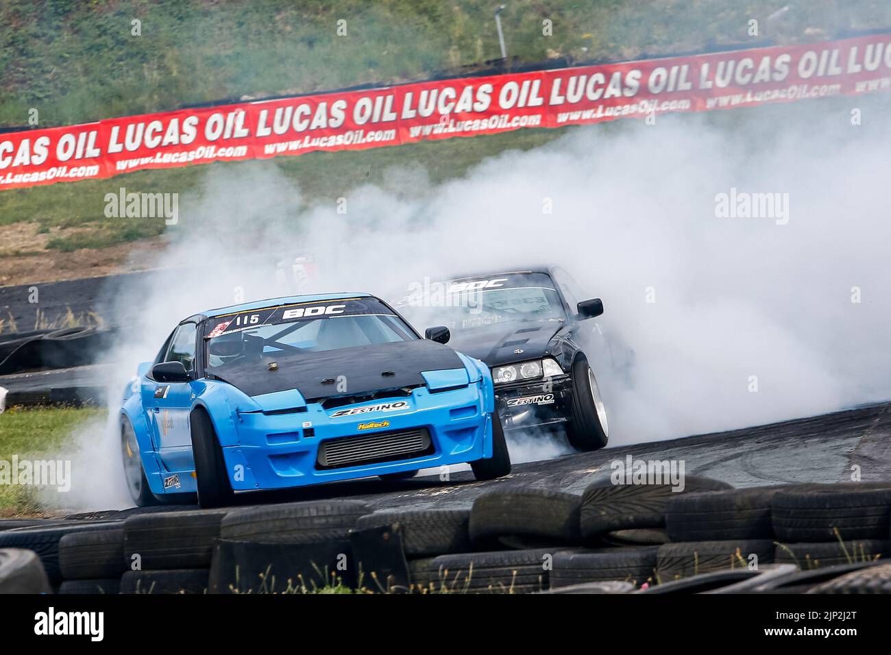 Close Drift Battle During Round 3 of the 2022 British Drift ...
