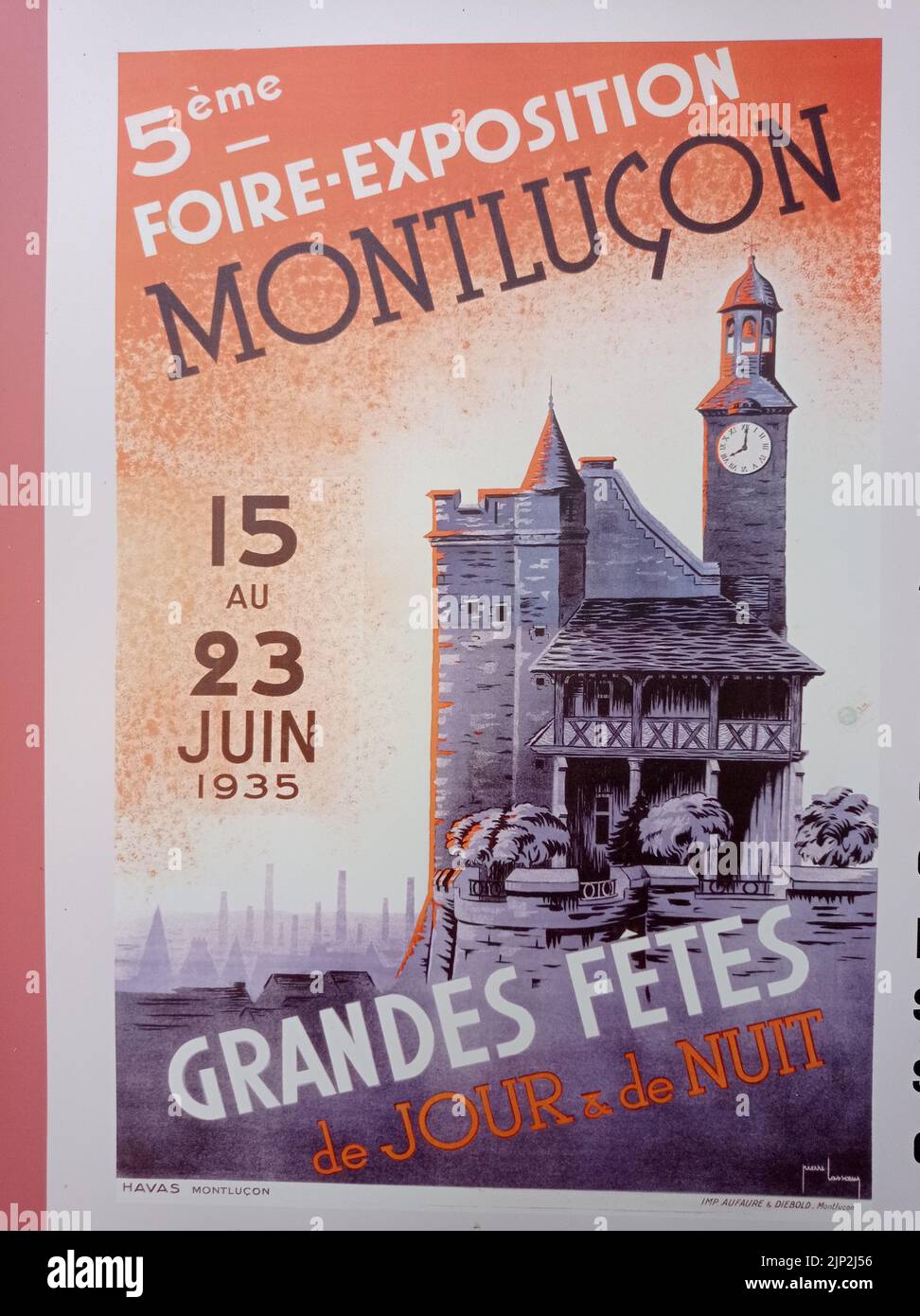 La Ville de Montluçon, L' Allier, France Stock Photo - Alamy