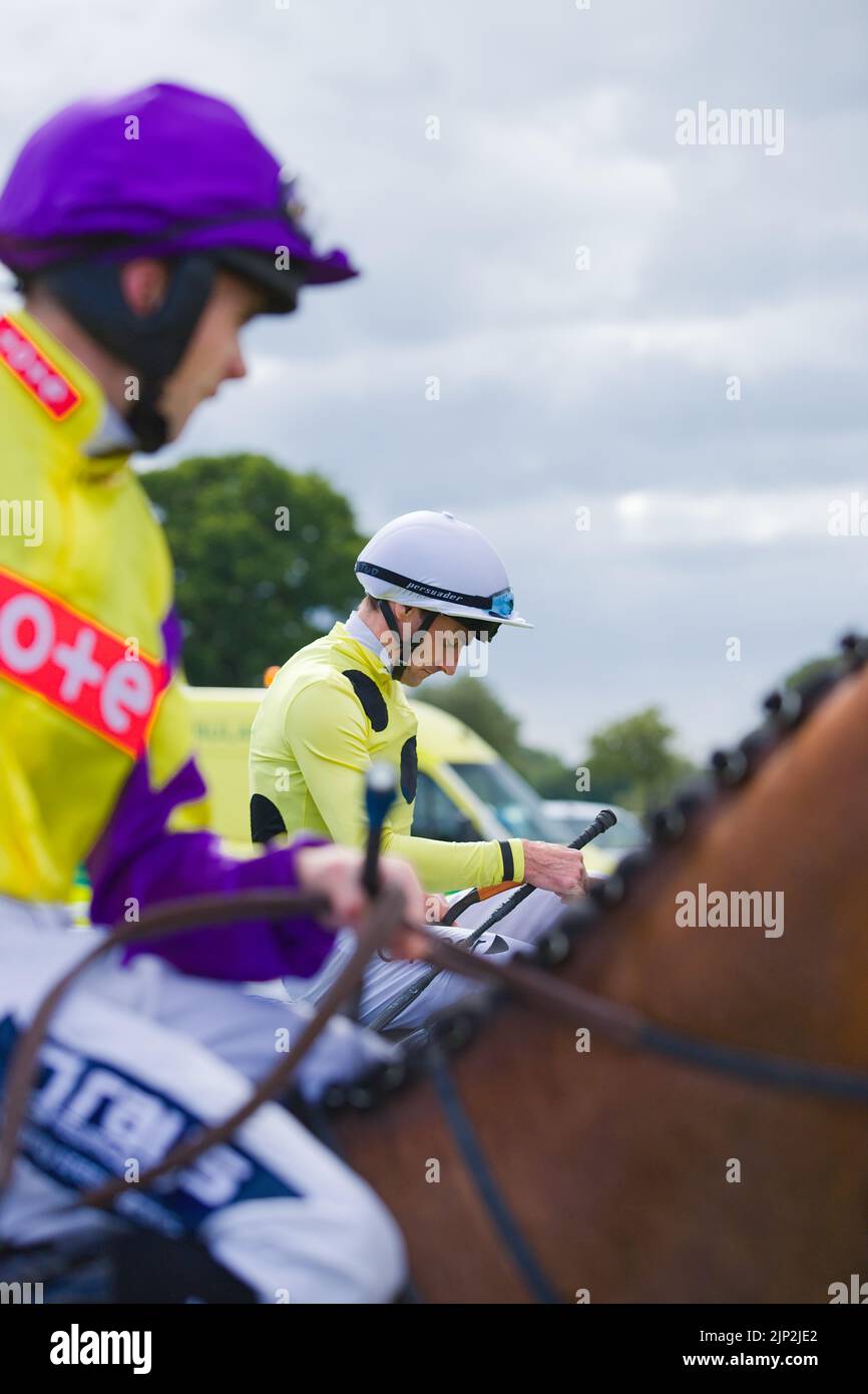 Close up of Billy Garritty (left) and Daniel Tudhope (right Stock Photo ...