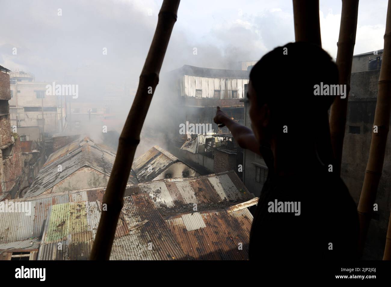 Old Dhaka, Dhaka, Bangladesh. 15th Aug, 2022. At least 6 workers died ...
