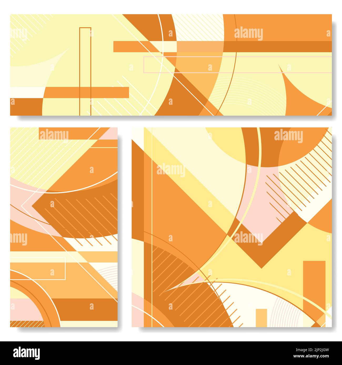Abstract orange geometric posters Stock Vector Image & Art - Alamy