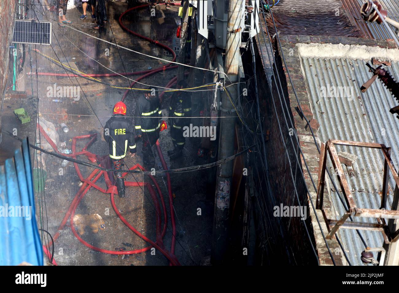 Old Dhaka, Dhaka, Bangladesh. 15th Aug, 2022. At least 6 workers died ...