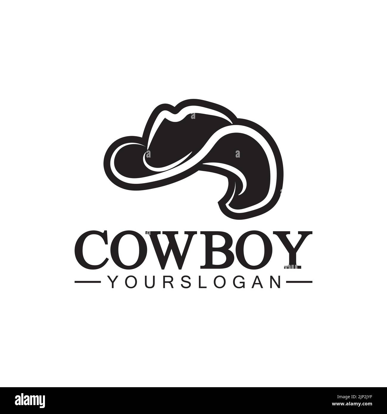 cowboy hat logo icon vector design template Stock Vector Image & Art ...