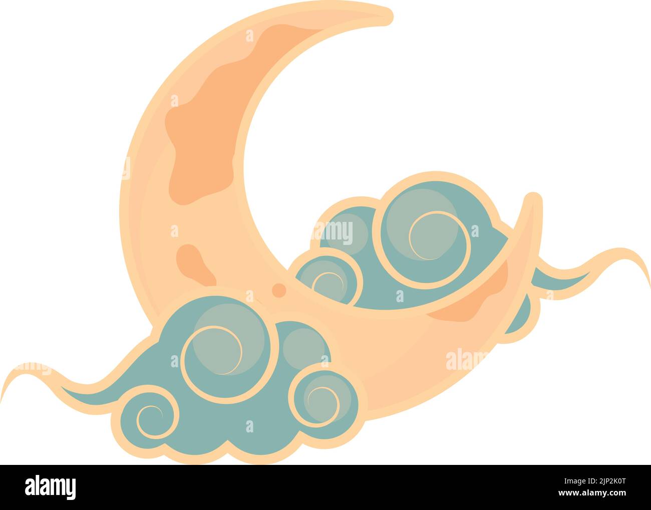 asian moon cloud Stock Vector Image & Art - Alamy
