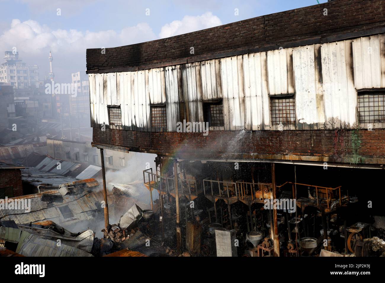 Old Dhaka, Dhaka, Bangladesh. 15th Aug, 2022. At least 6 workers died ...