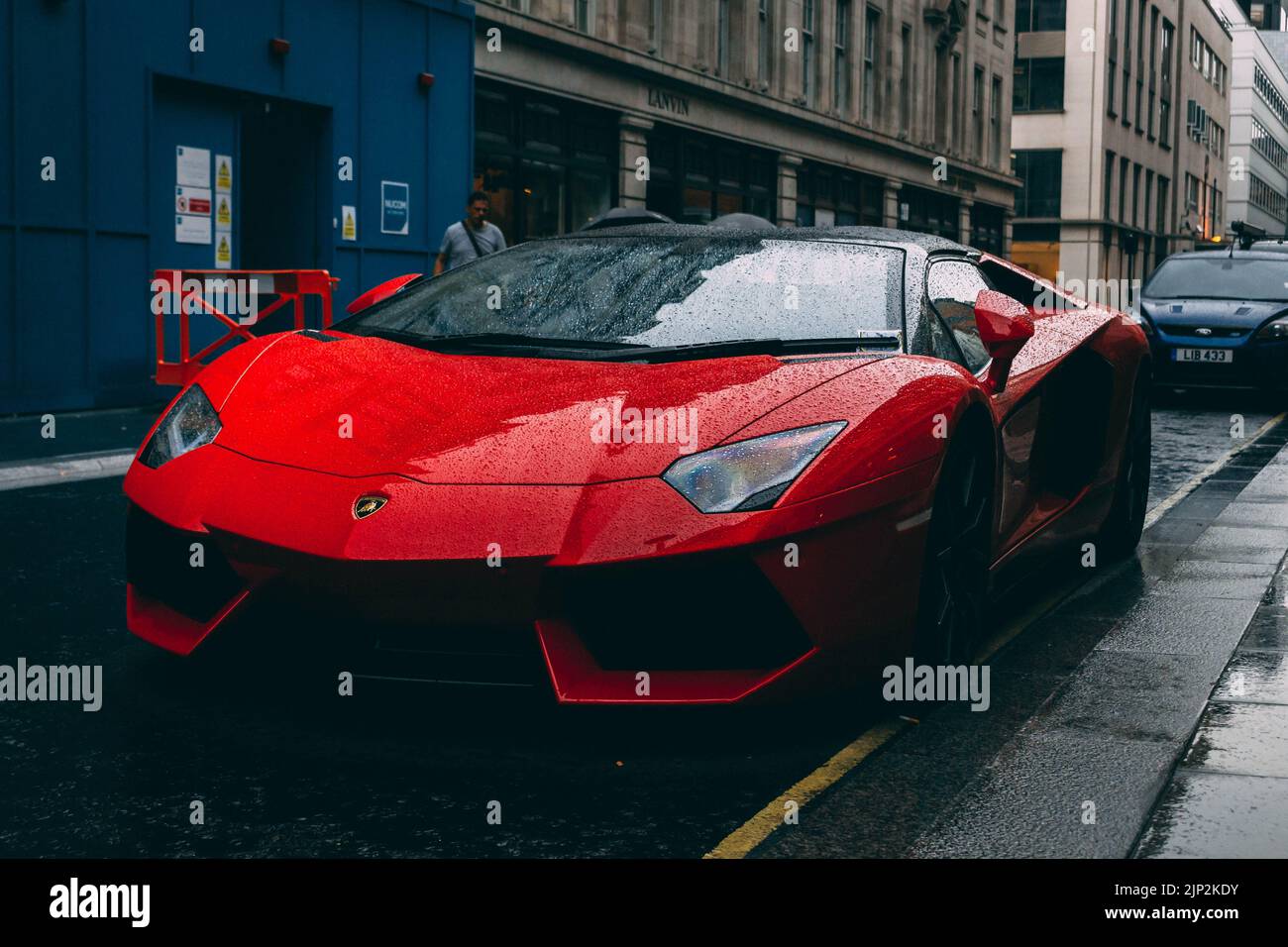 Lamborghini outside of 3 Savile Rd (The Beatles old office where they ...