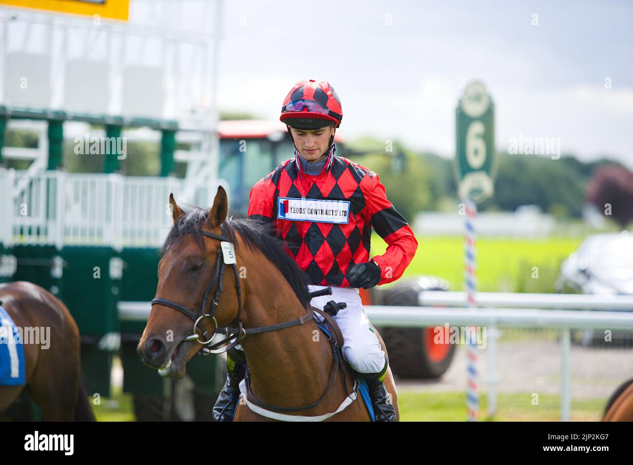 Jockey Jack Garritty on Frank Ross Is Out at York Races Stock Photo - Alamy