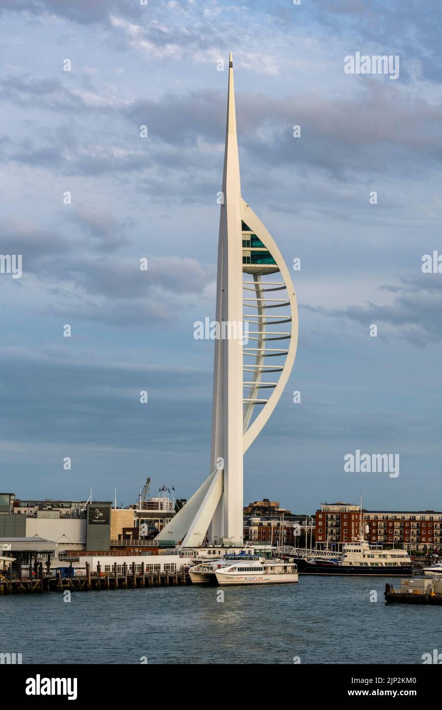 The 170m Spinnaker Tower, Portsmouth, UK, an observation tower ...