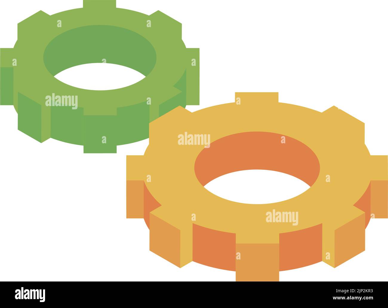 isometric gears wheels Stock Vector Image & Art - Alamy