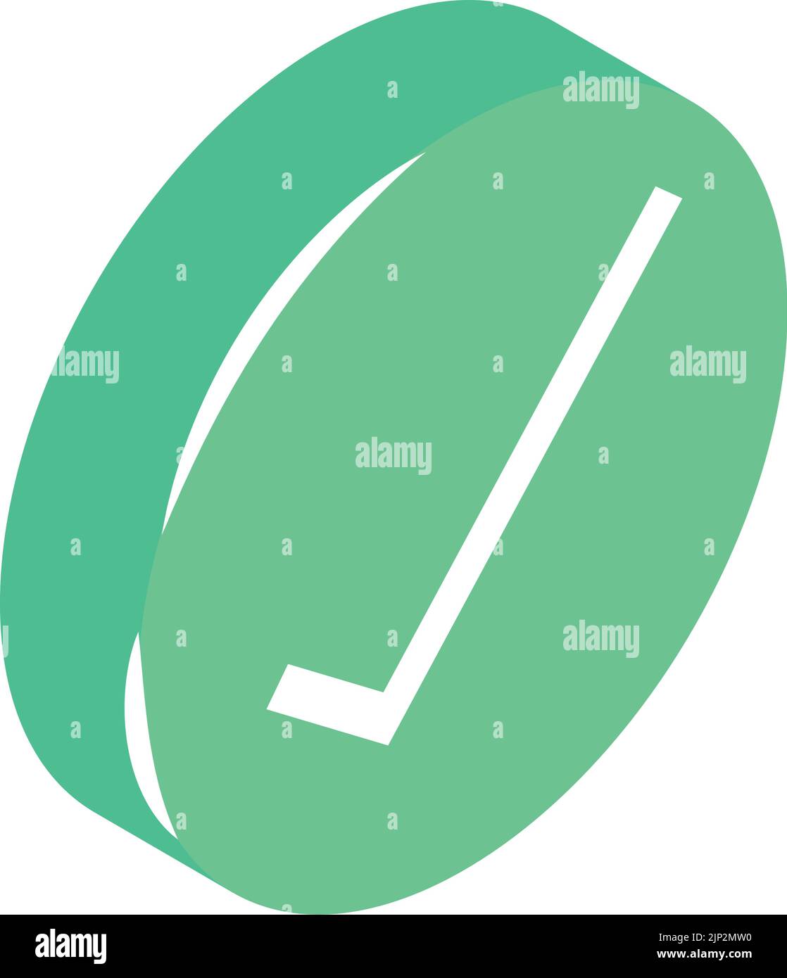 check mark isometric Stock Vector Image & Art - Alamy