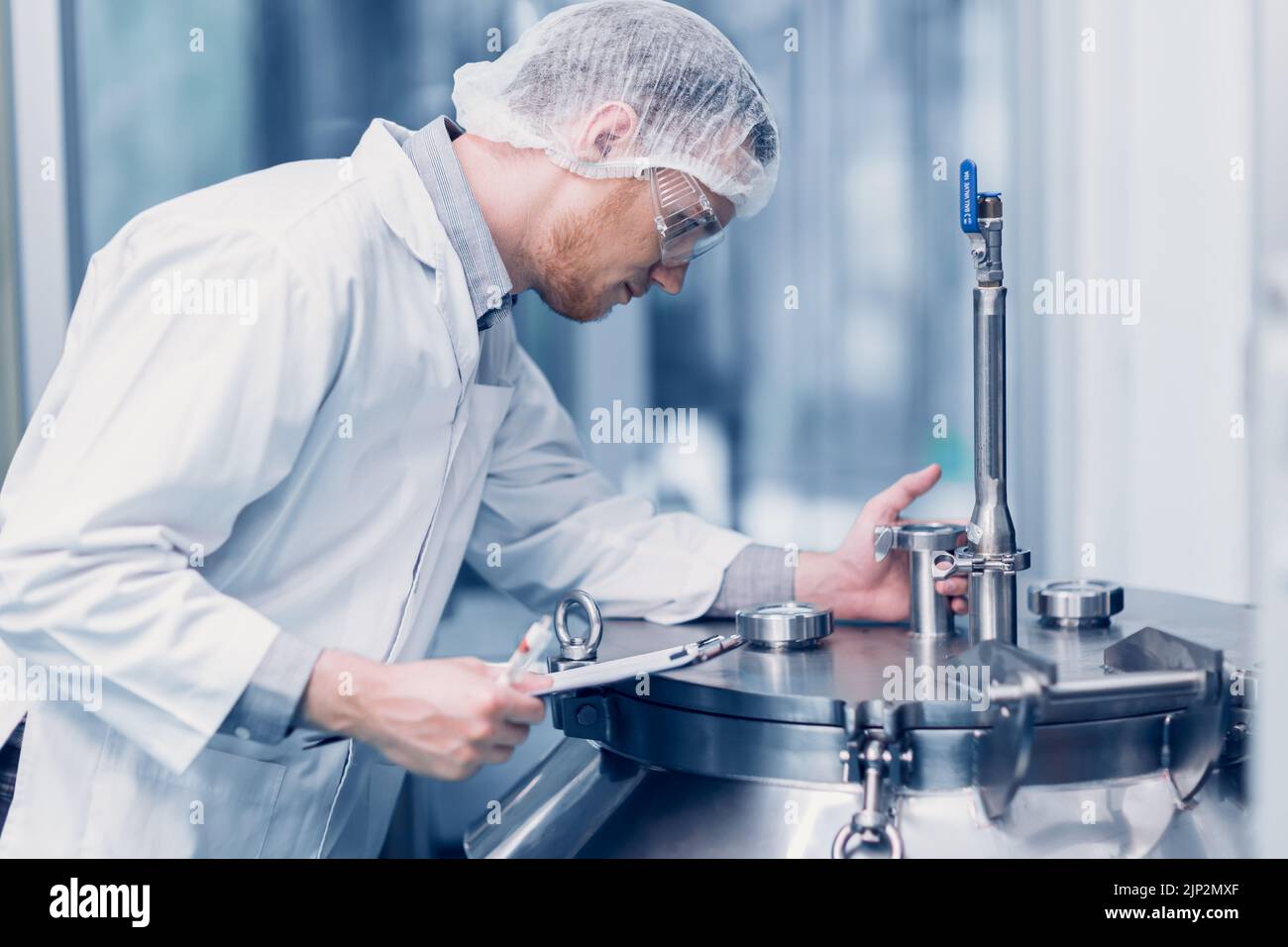 medicine science factory staff worker products sterilize process in ...