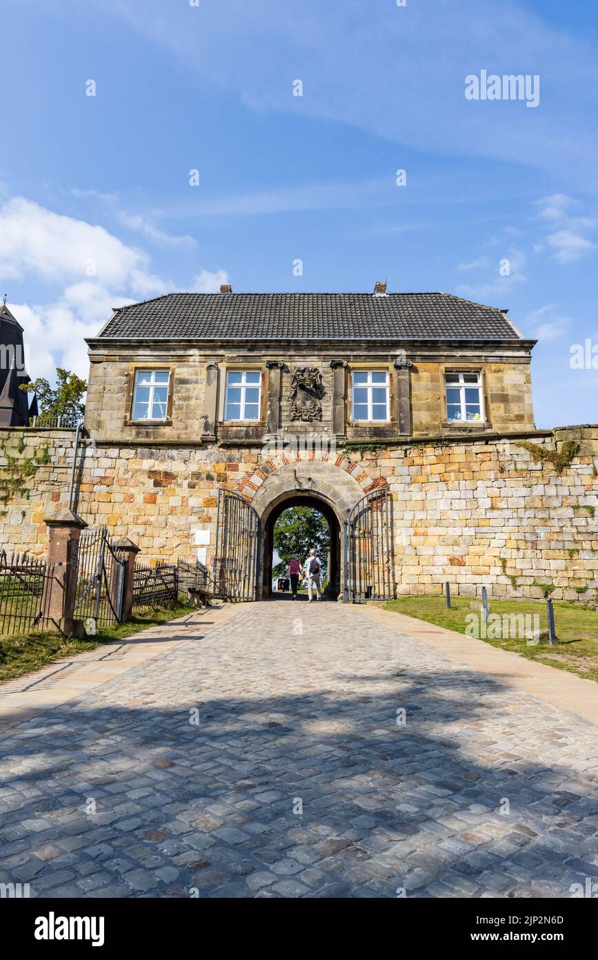 Bad Bentheim, Germany - August 25, 2021: Entrance of Bentheim Castle in ...