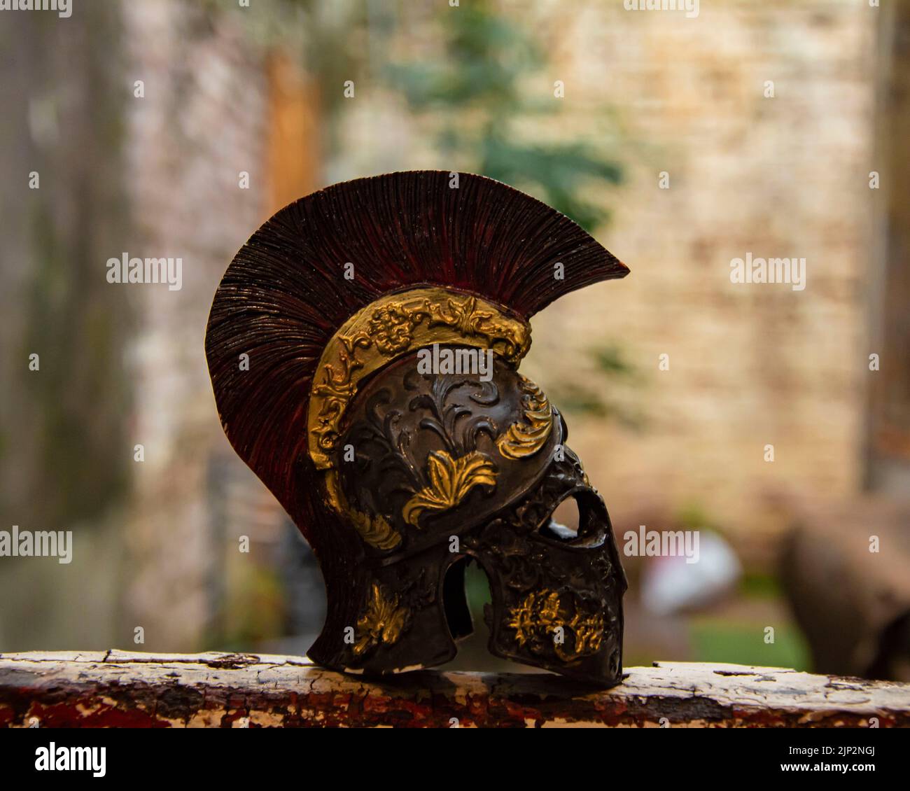A closeup of an ancient greek war helmet Stock Photo - Alamy