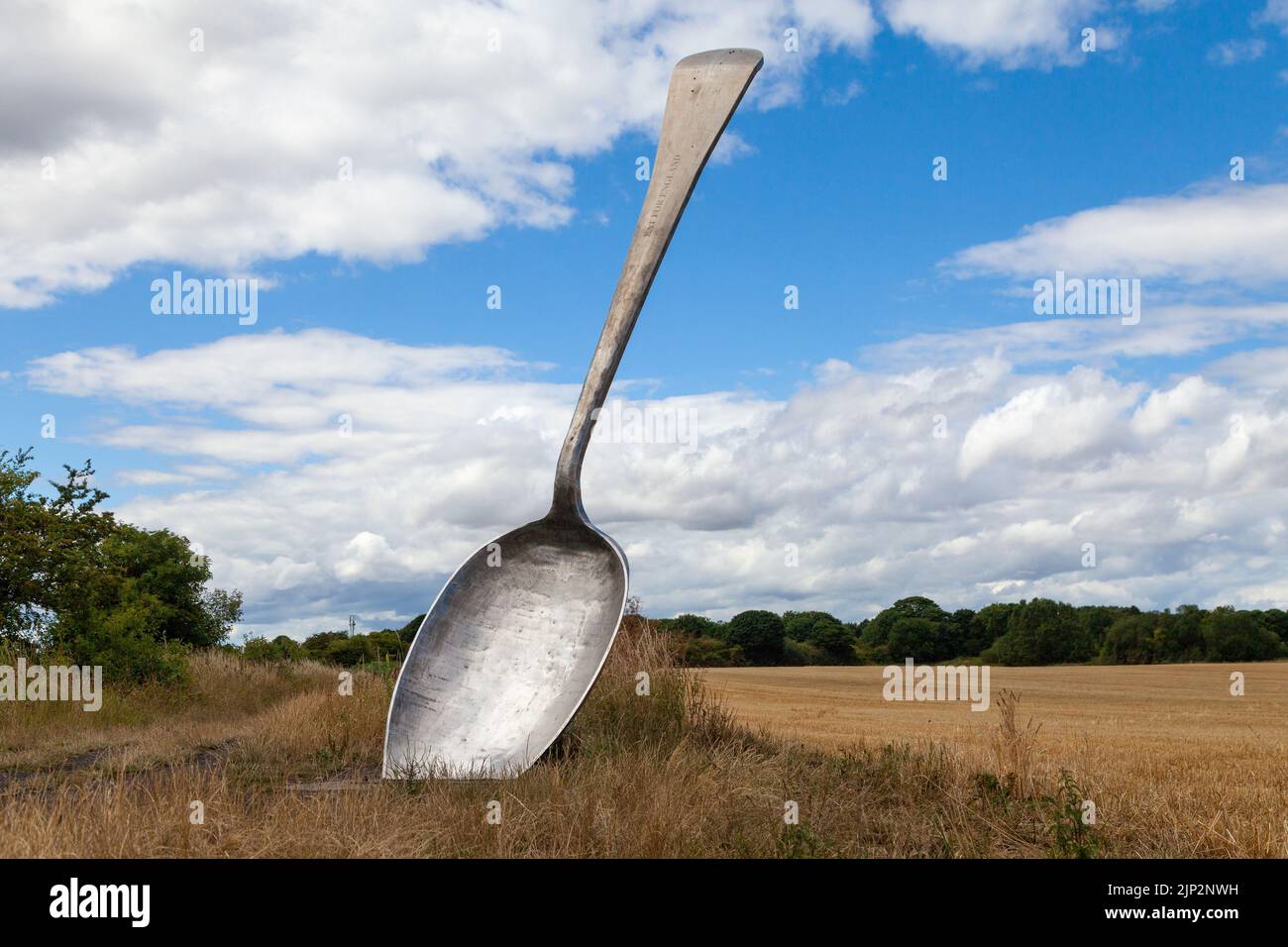 Eat for england (the giant spoon) A giant piece of cutlery designed to ...