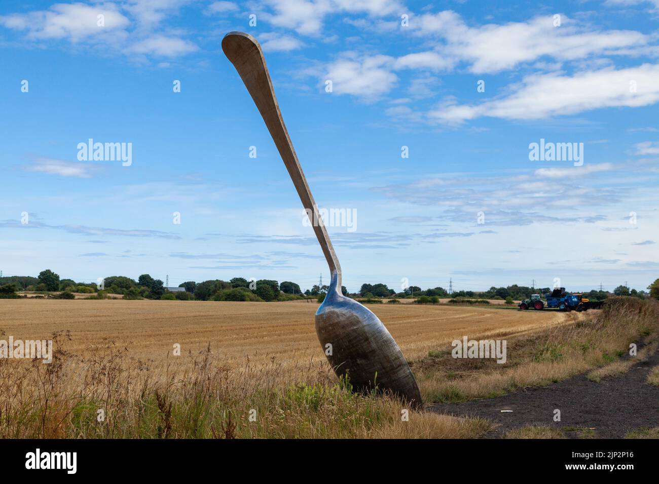 Eat for england (the giant spoon) A giant piece of cutlery designed to ...