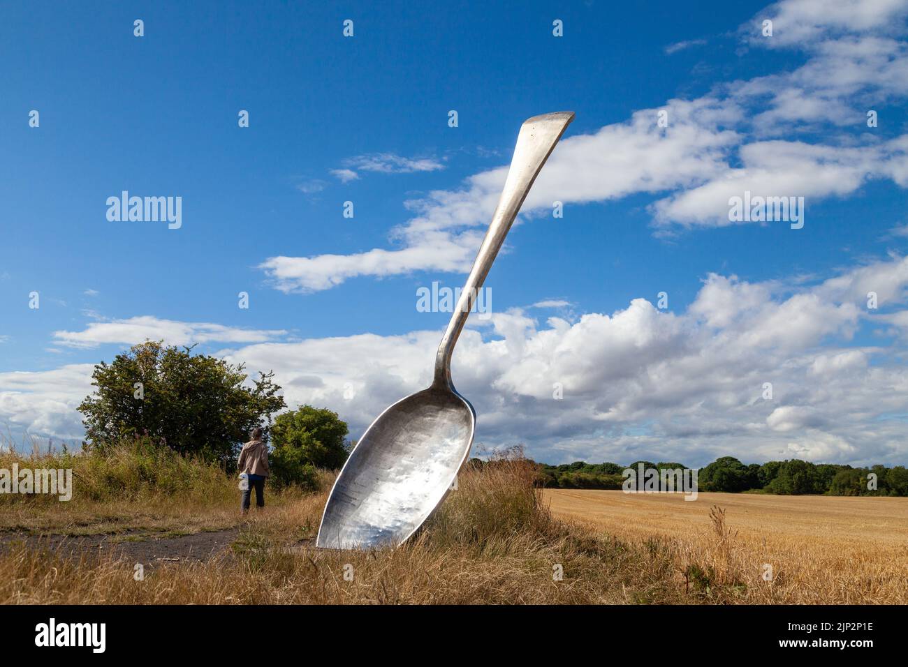 Eat for england (the giant spoon) A giant piece of cutlery designed to ...