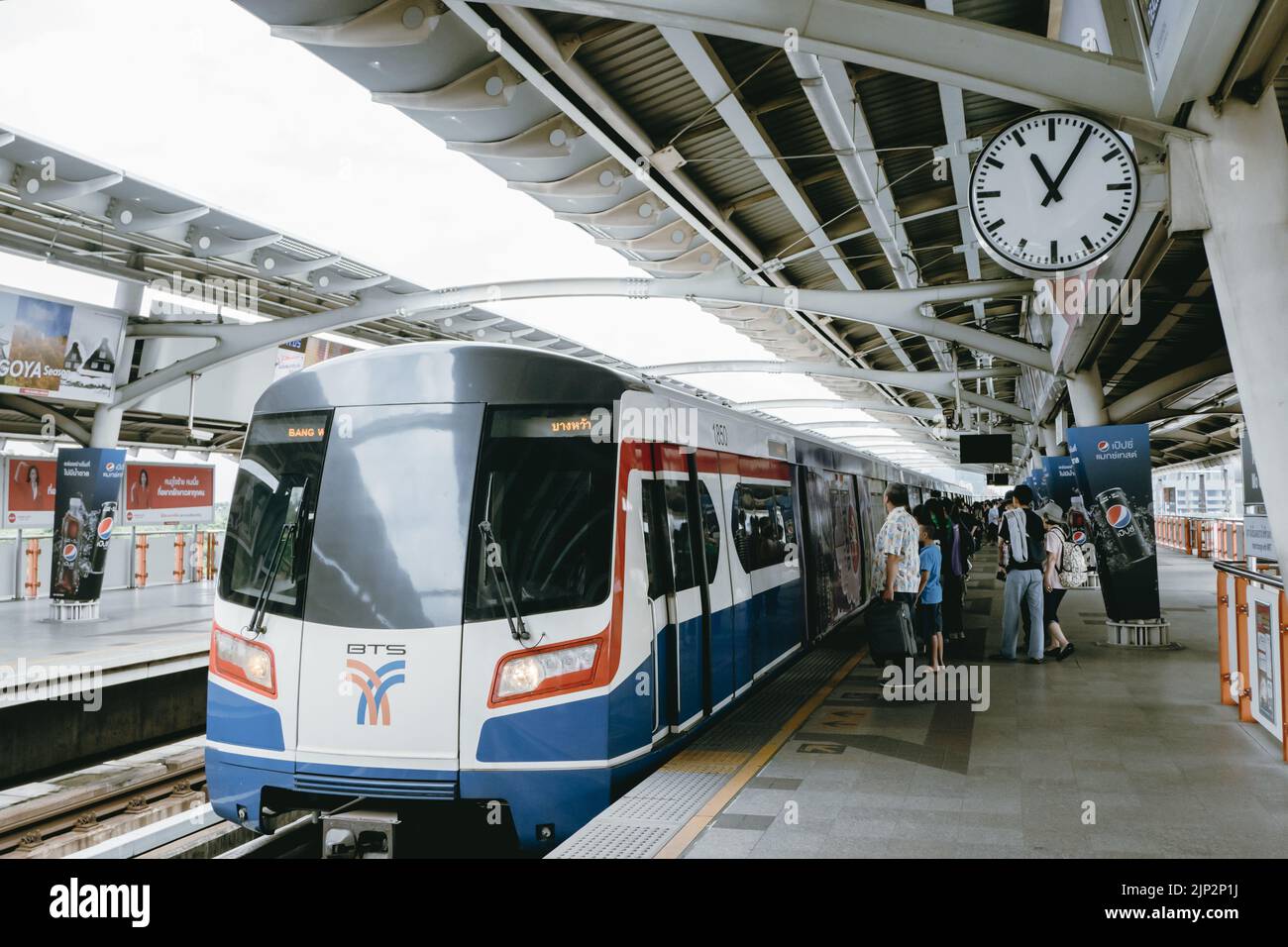 BTS Skytrain station in Bangkok metro mass transit transport rail ...