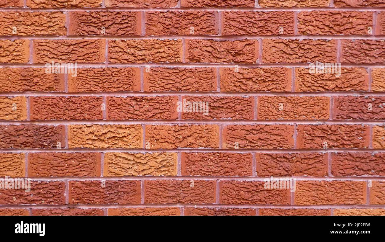 terracotta red brick wall textured background Stock Photo - Alamy