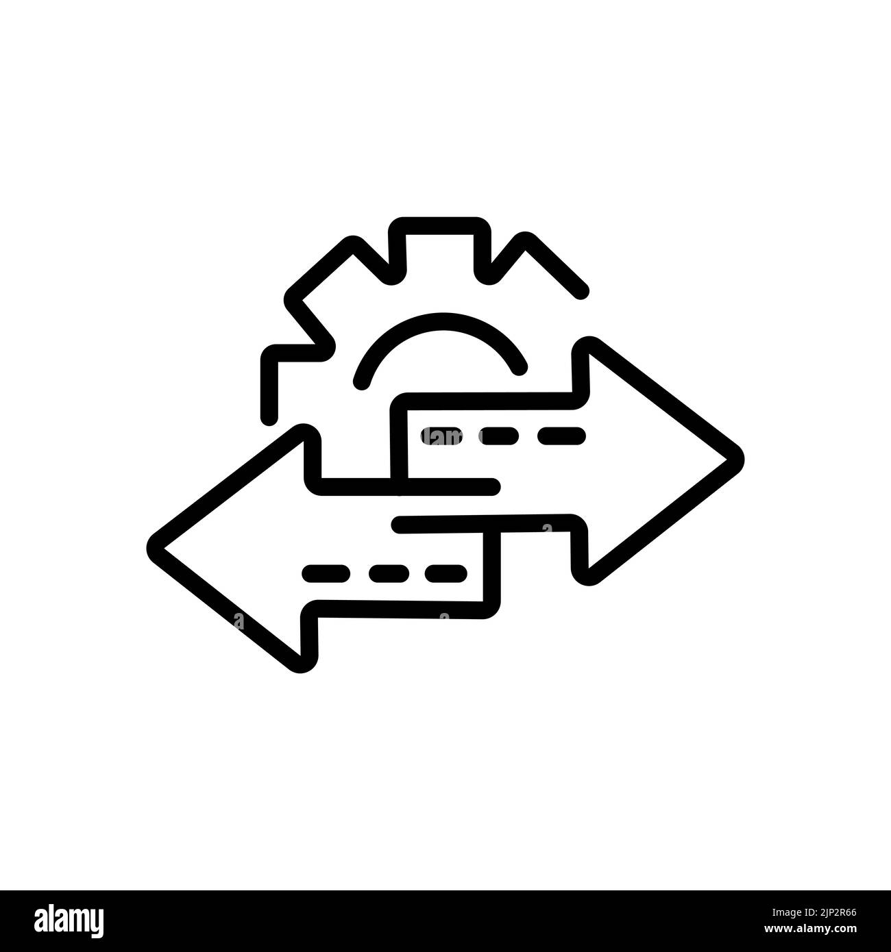 Restructuring icon. Line vector. Isolated on white background Stock ...