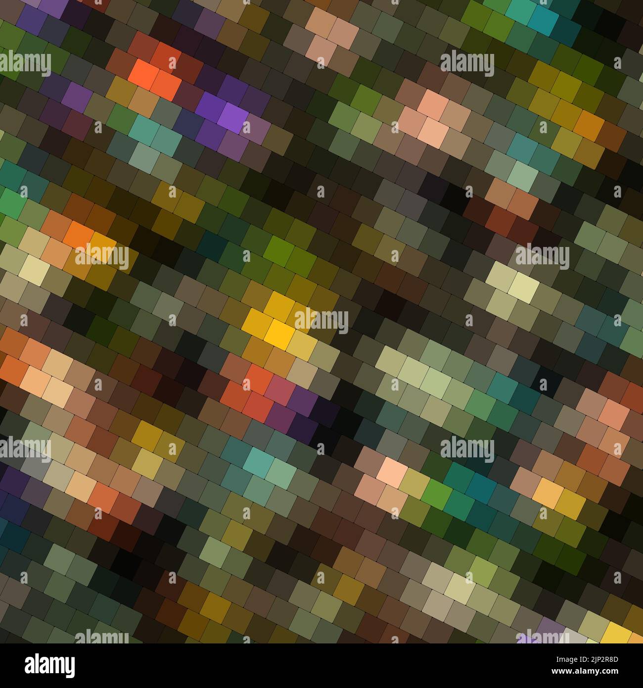 abstract squared Colorful palette brick wall texture background with ...