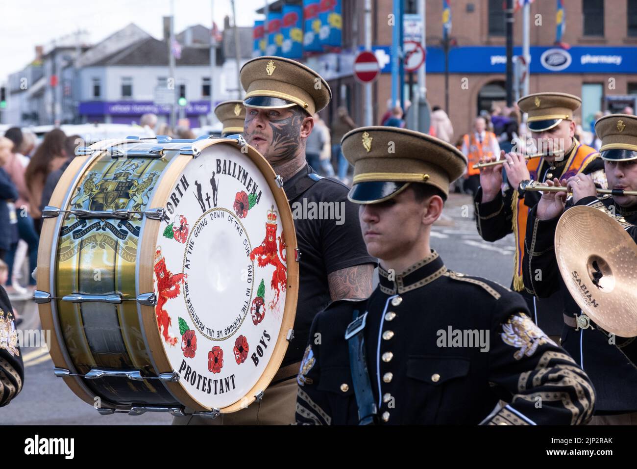 Ballymena, UK, 25th Jun 2022. North Ballymena Protestant Boys Flute ...