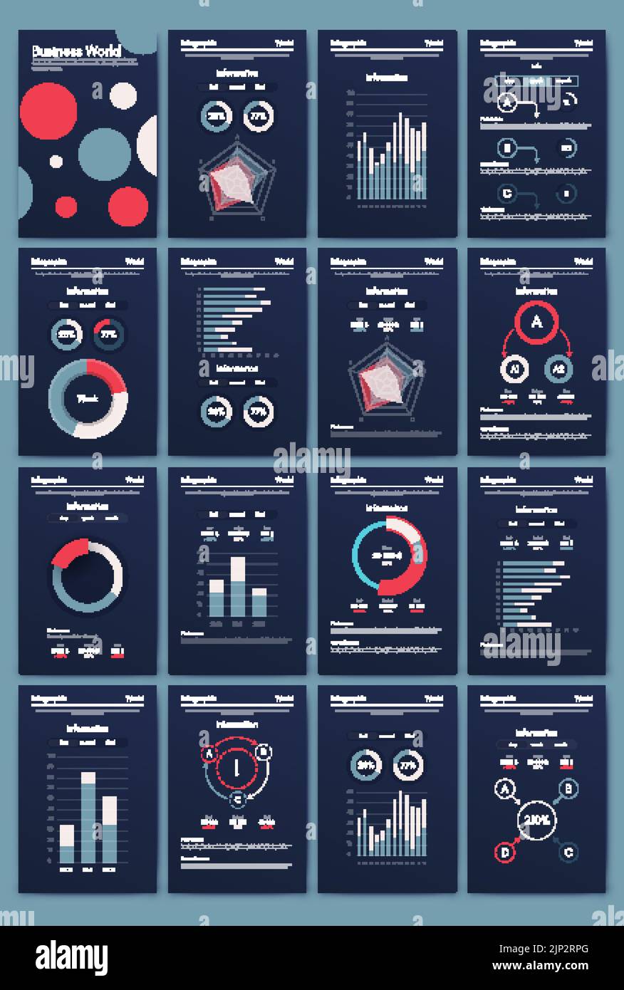 Vector graphics infographics with mobile phone. Template for creating ...