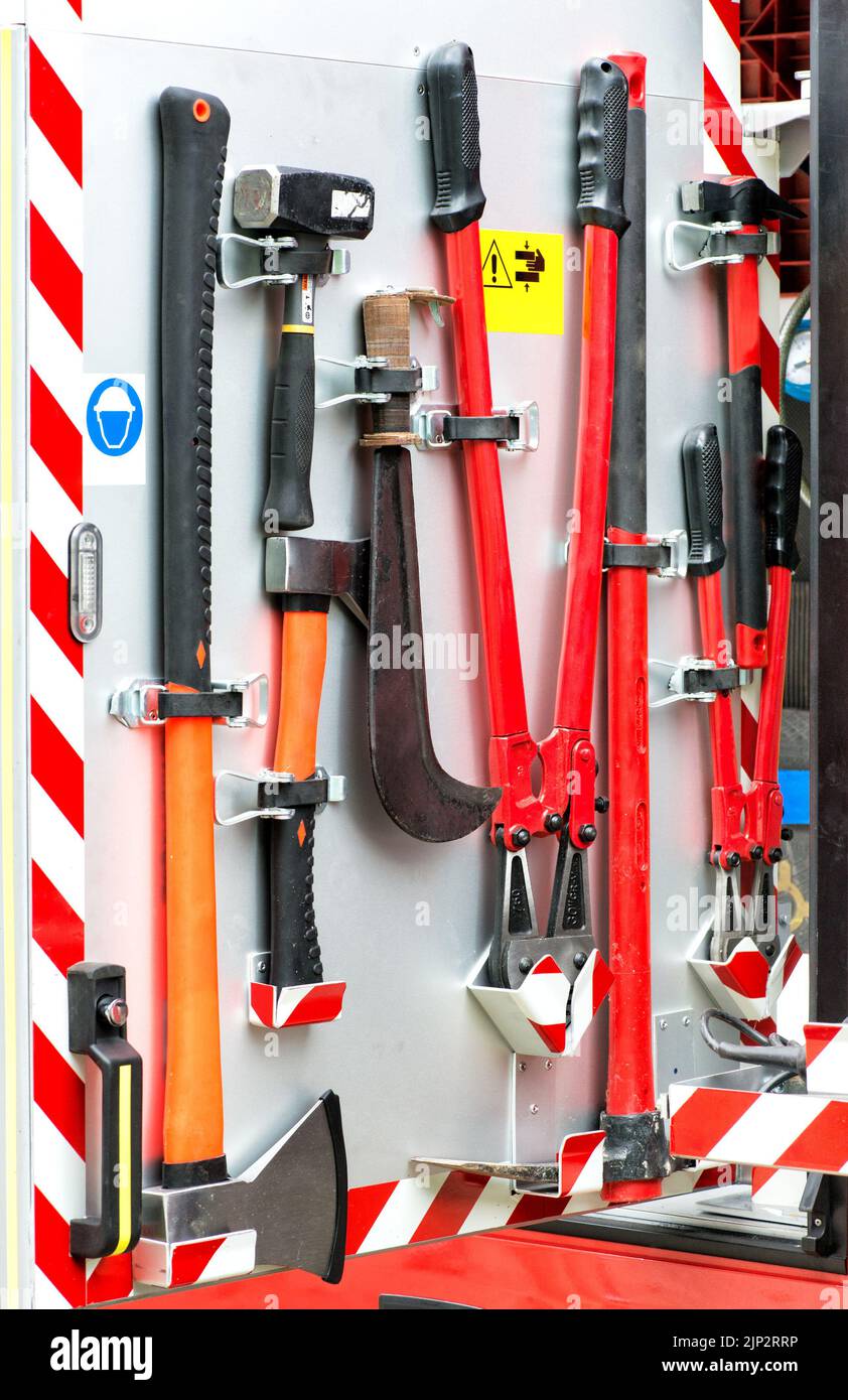 tool, equipment, fire engine, tools, equipments, fire engines Stock ...