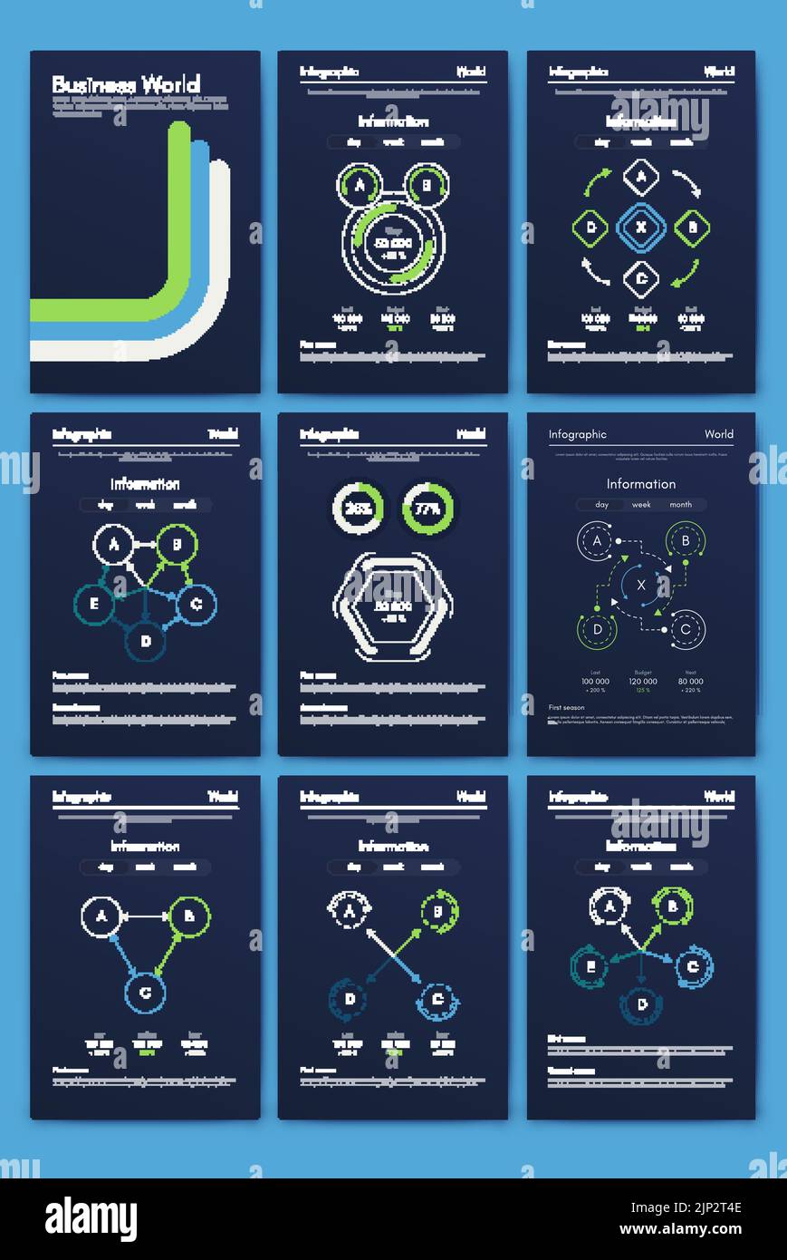 Vector graphics infographics with mobile phone. Template for creating ...