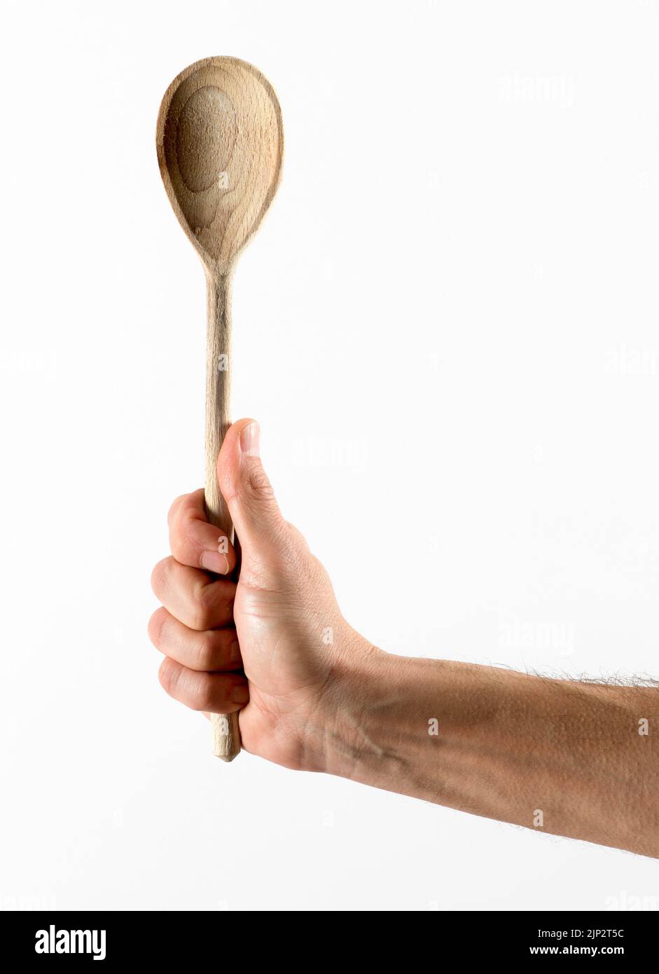 White background person spoon hi-res stock photography and images - Alamy