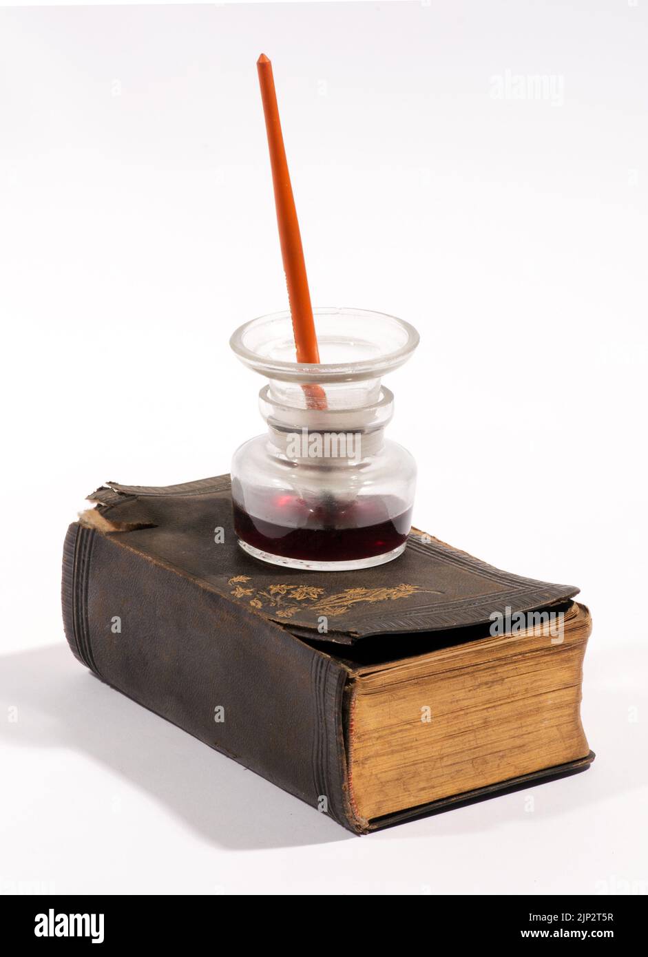 Old book white background hi-res stock photography and images - Alamy
