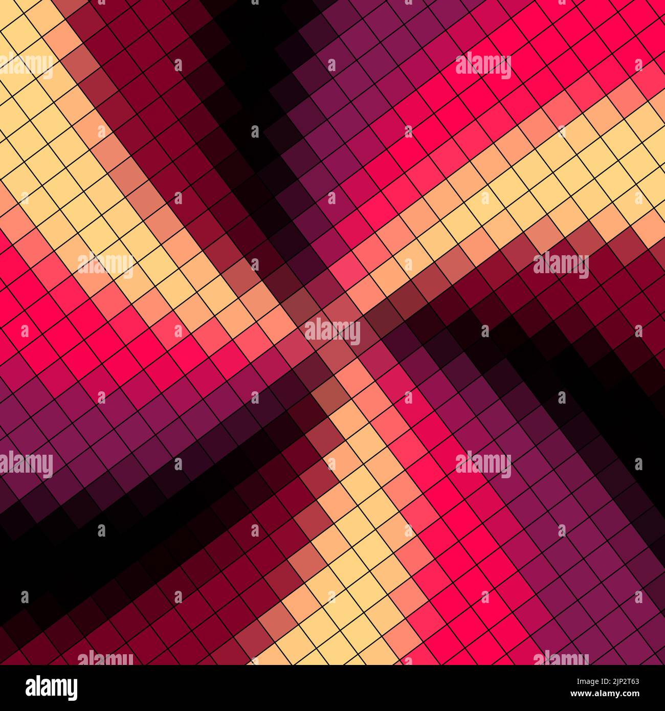 diamond square shaped abstract mosaic tiles pattern with Diagonal symmetrical repeating beige ...