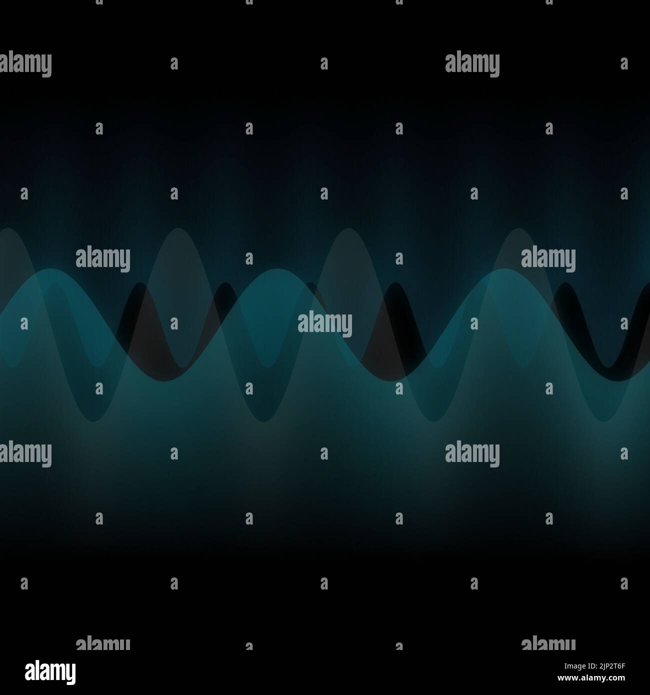 Illustration of multiple waves oscillating or overlapping by many small ...