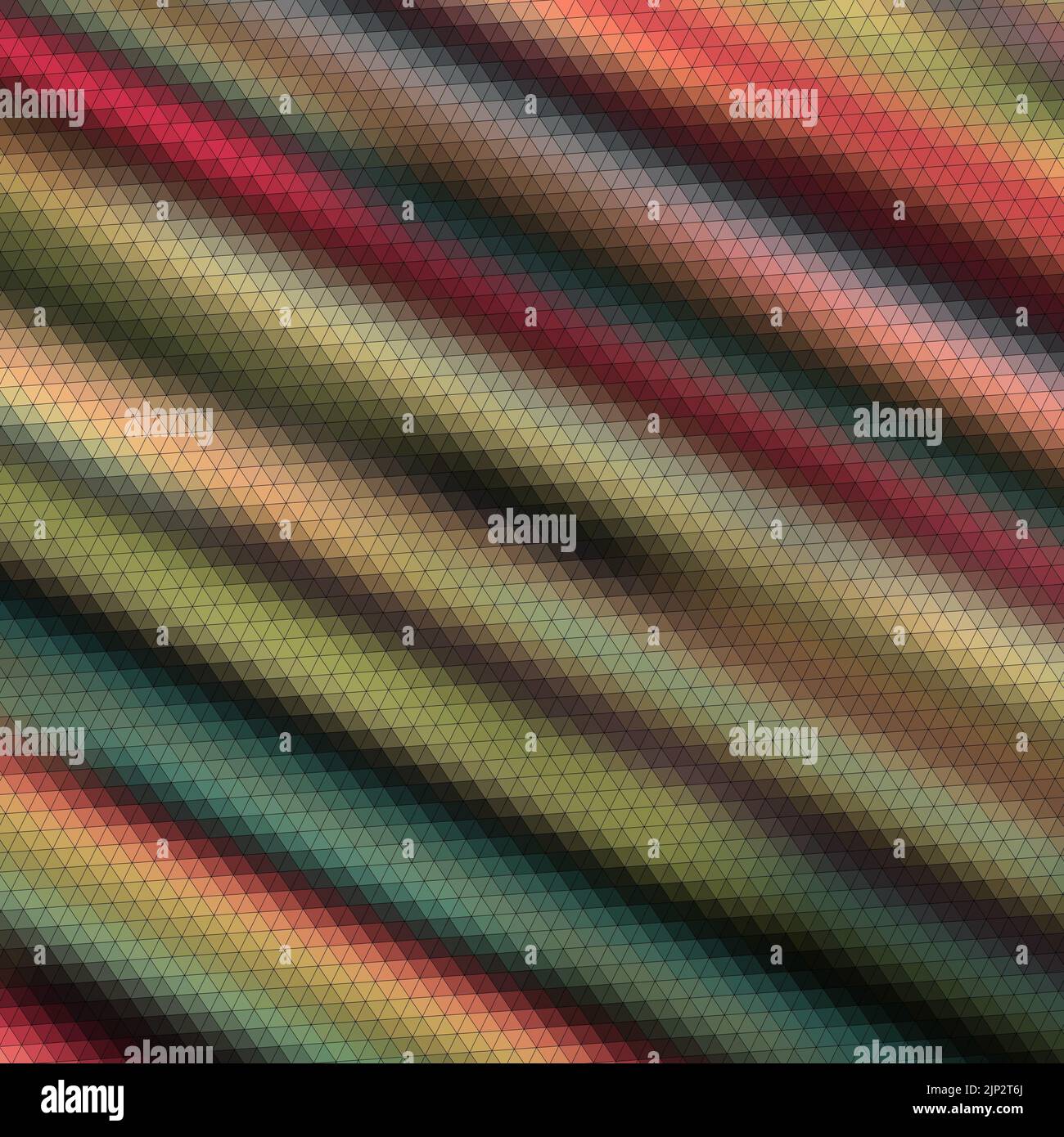 Abstract retro Artistic Low Polygon triangle strip with Geometric grid ...