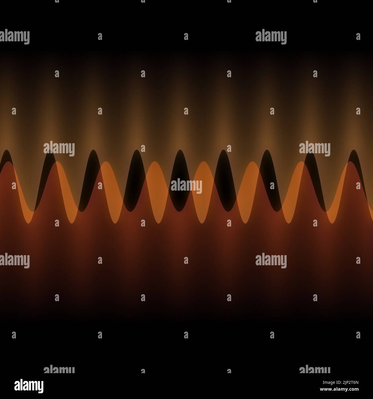 Illustration of multiple waves oscillating or overlapping by many small ...