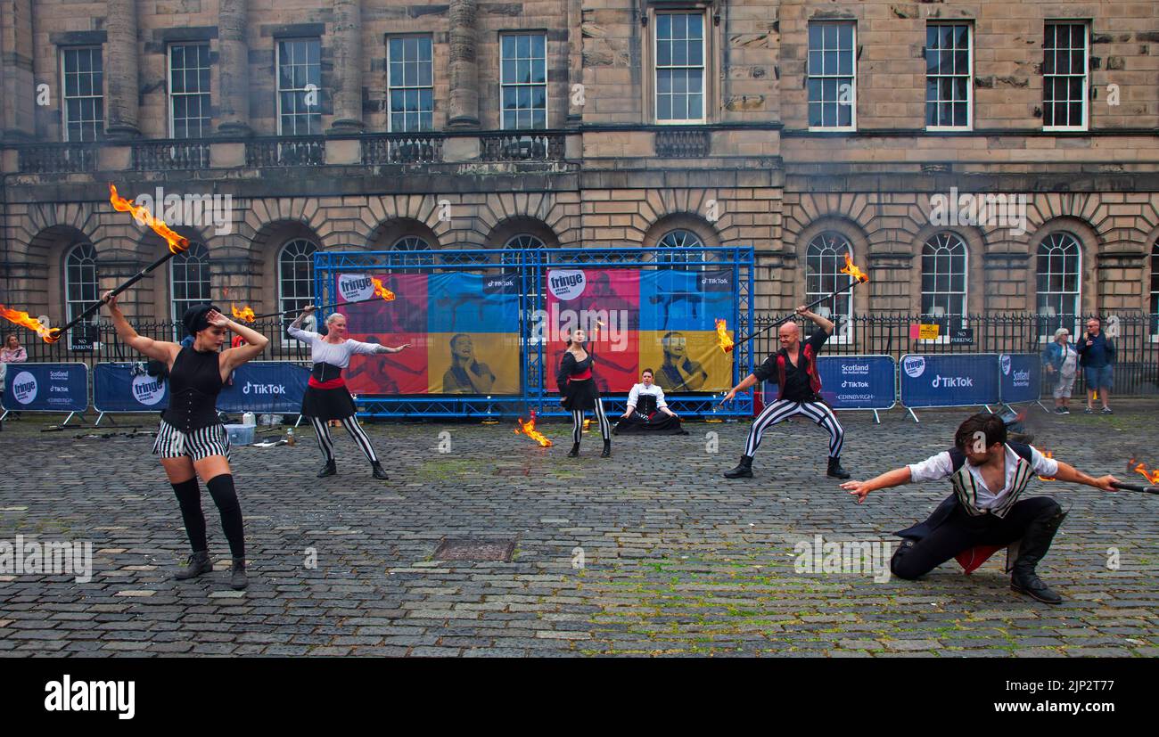Parliament Square, Edinburgh, Scotland, UK 15th August 2022 Edinburgh ...